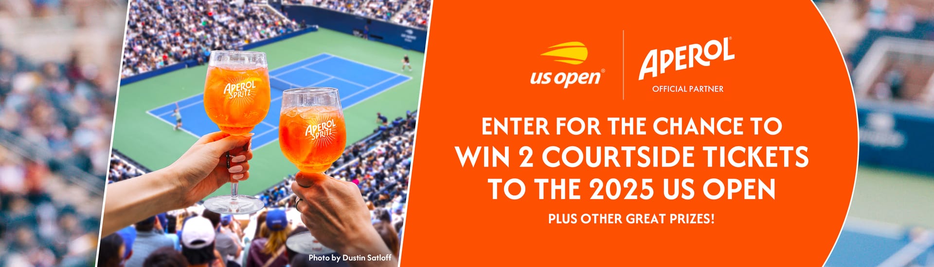 Aperol 2025 US Open Sweepstakes - End Date: August 9, 2025